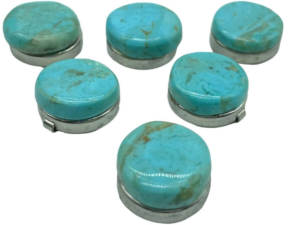 Turquoise Vintage Button Covers Auction