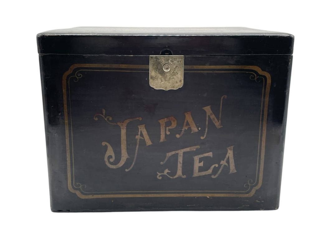 Black Japan Tea Box 12.5" Auction