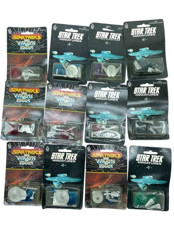 12 Vintage Star Trek Starship Miniatures Sealed - May 27, 2025 | Dejavu ...