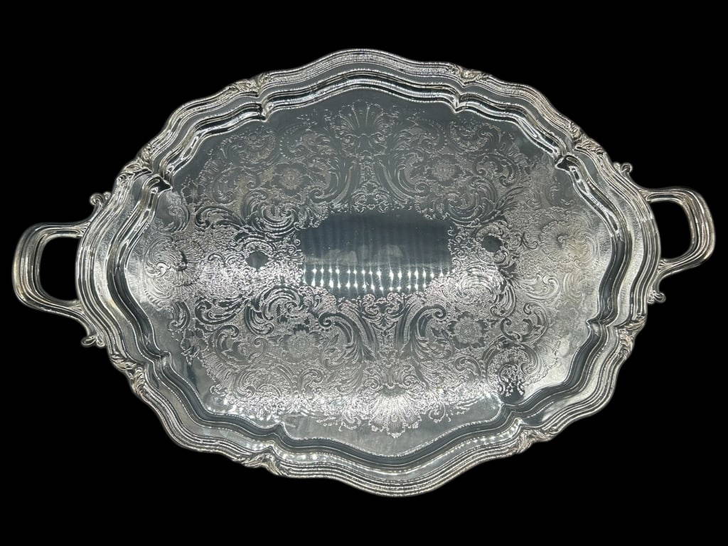 Reed & Barton Winthrop Serving Tray 30" Auction