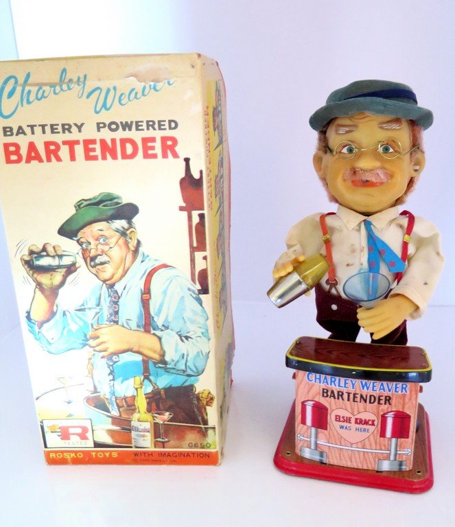 Charlie Weaver Battery Powered Bartender – Rosko Toys