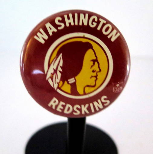 Official Nfl Washington Red Skins Pin Back Button