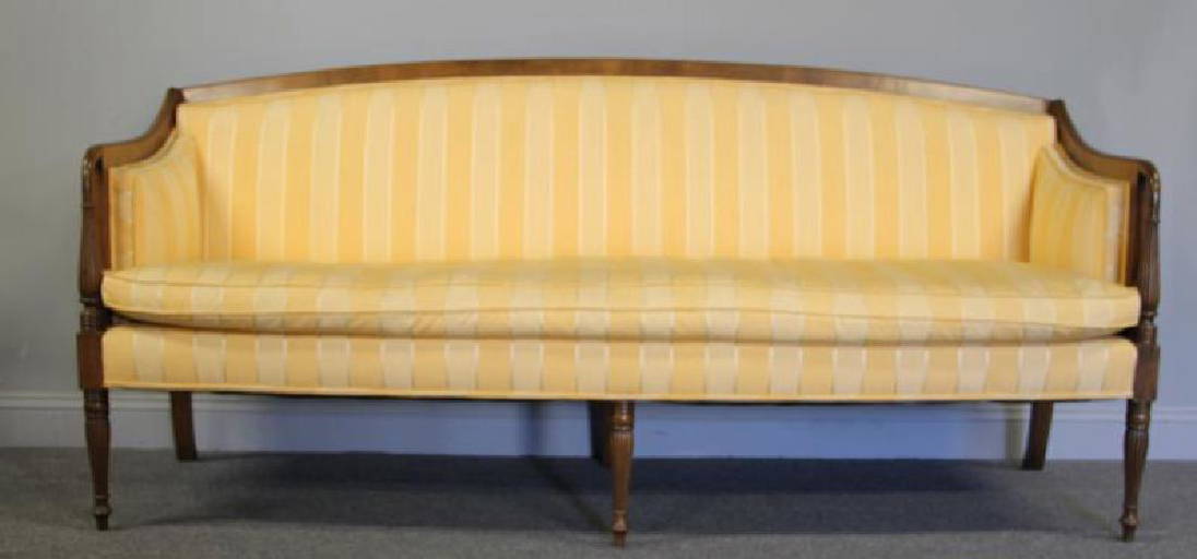 Sheraton Style Down Filled Sofa.