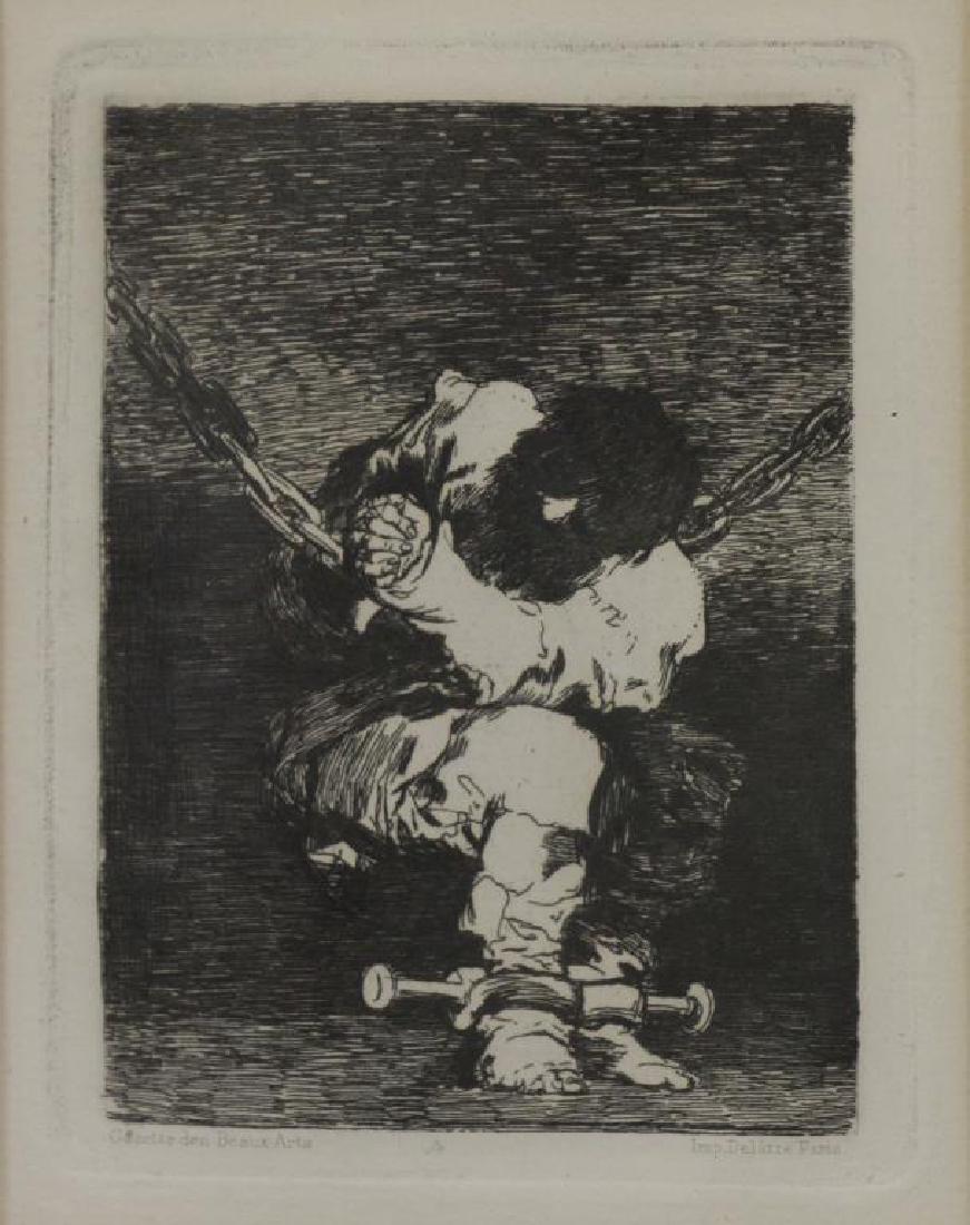 Goya, Francisco. Etching. "little Prisoner".