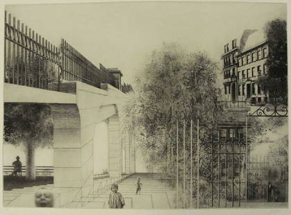 Signed Peter Barger Etching