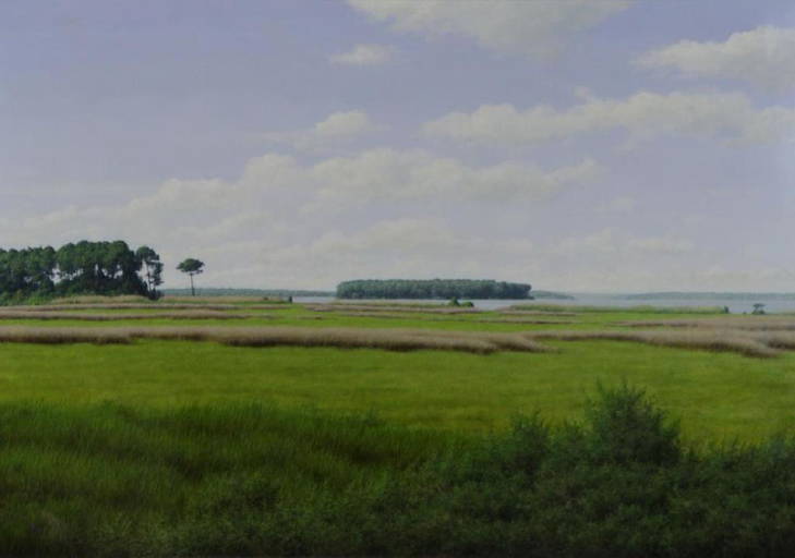 Berns, Ben. Oil On Paper. "st. George, Md"