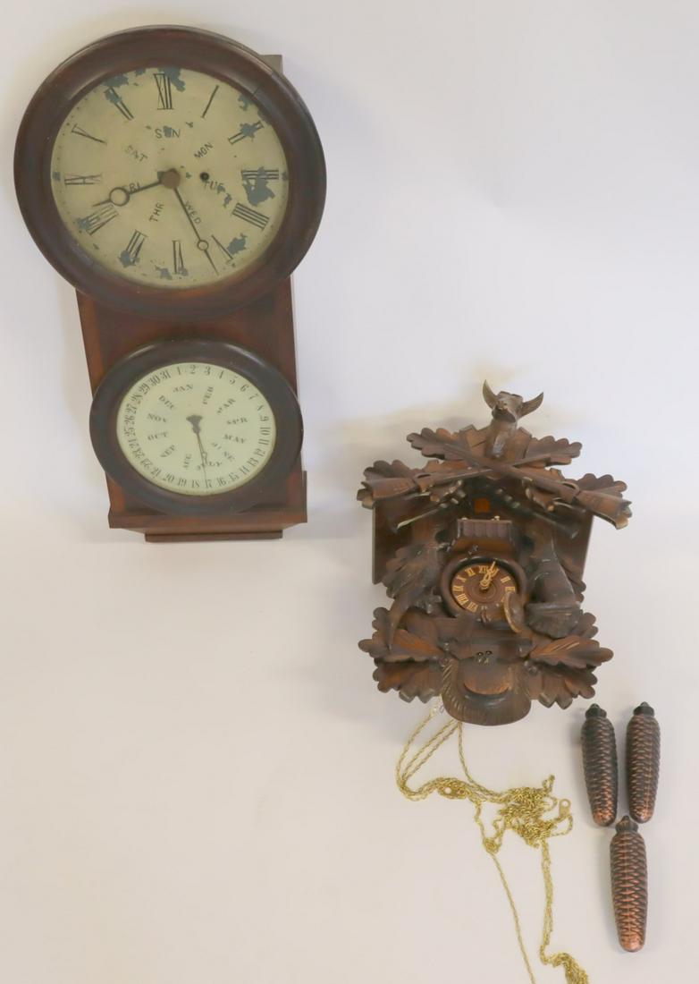 Antique Perpetual Calendar Regulator Clock - Sep 29, 2019 | Clarke ...