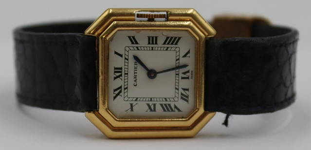Cartier Ceinture Watch 18k Yellow Gold