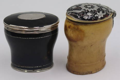 Carved Bone Snuff Box