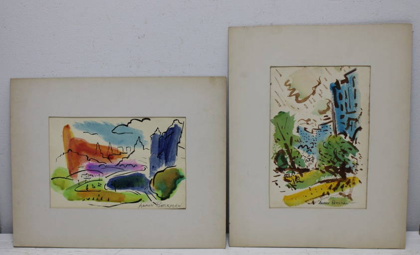 Aaron Berkman (NY 1900 - 1991) "Central Park" - Feb 14, 2022 | Clarke ...