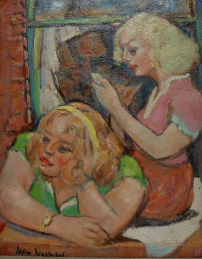 Aaron Berkman (NY 1900 - 1991) "At the Window" - Feb 14, 2022 | Clarke Auction Gallery in NY