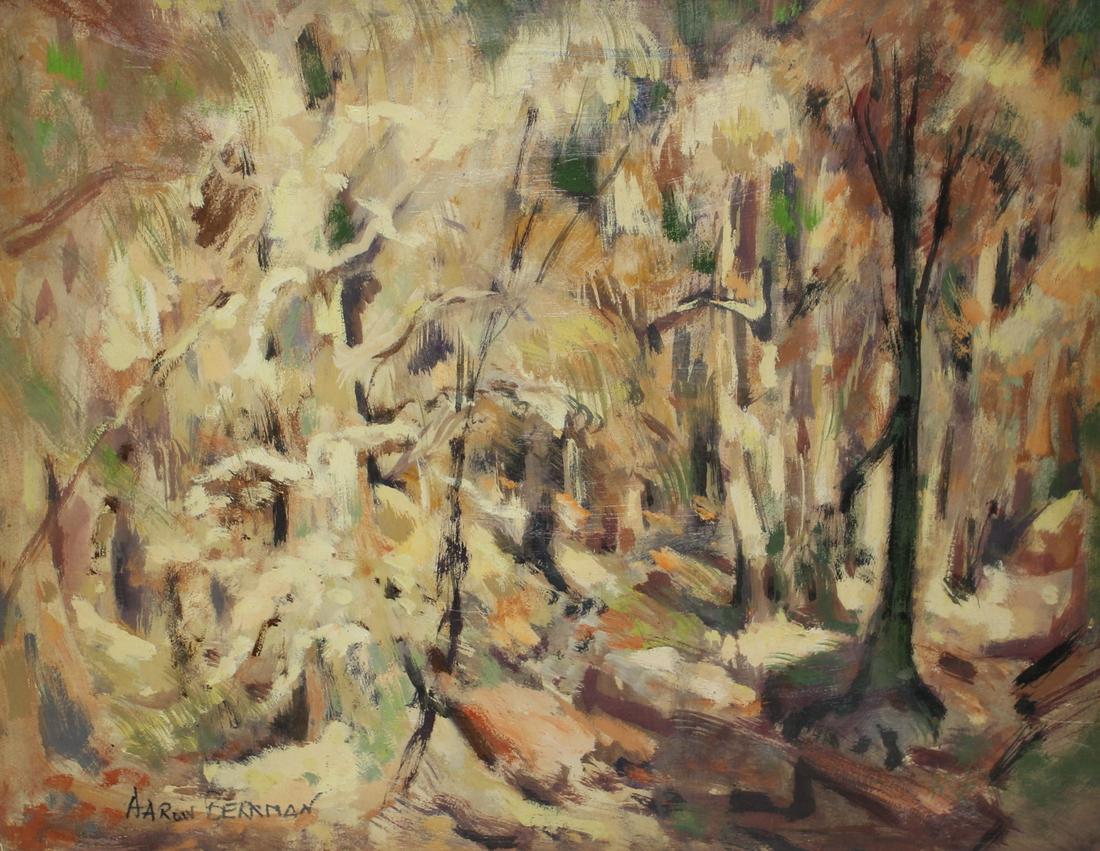 Aaron Berkman (ny 1900 1991) "cathedral Woods,