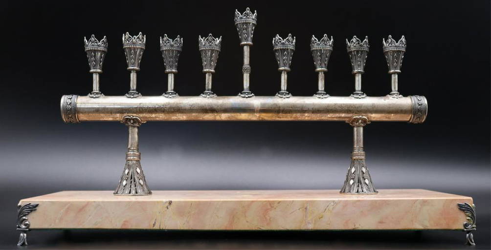 JUDAICA.Ben-Zion David Yemenite Sterling Menorah. (#0615) on Jun 05 ...