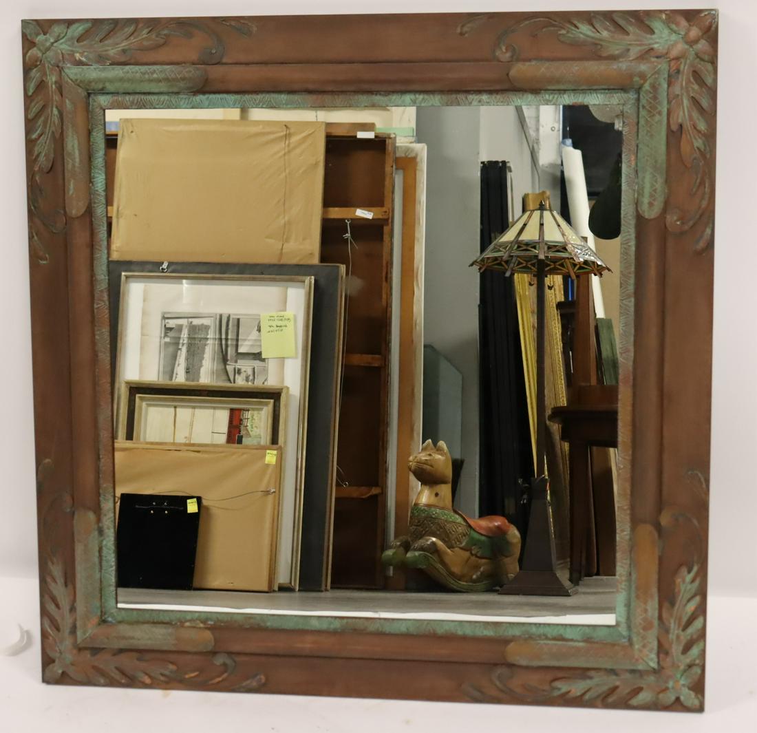 Vintage Copper Mirror.