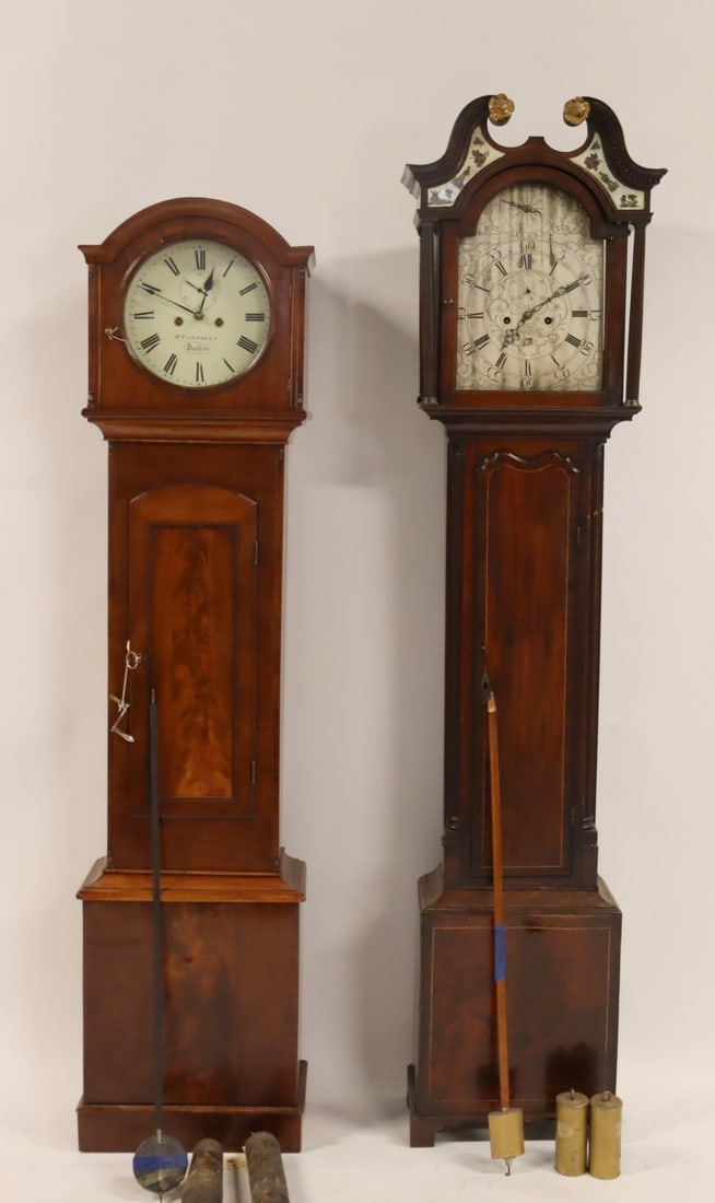 1 Irish And 1 Scottish Grandfather Clocks