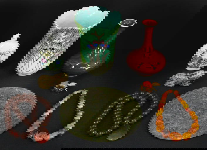 Collection Of Chinese Objects And Jewelry.