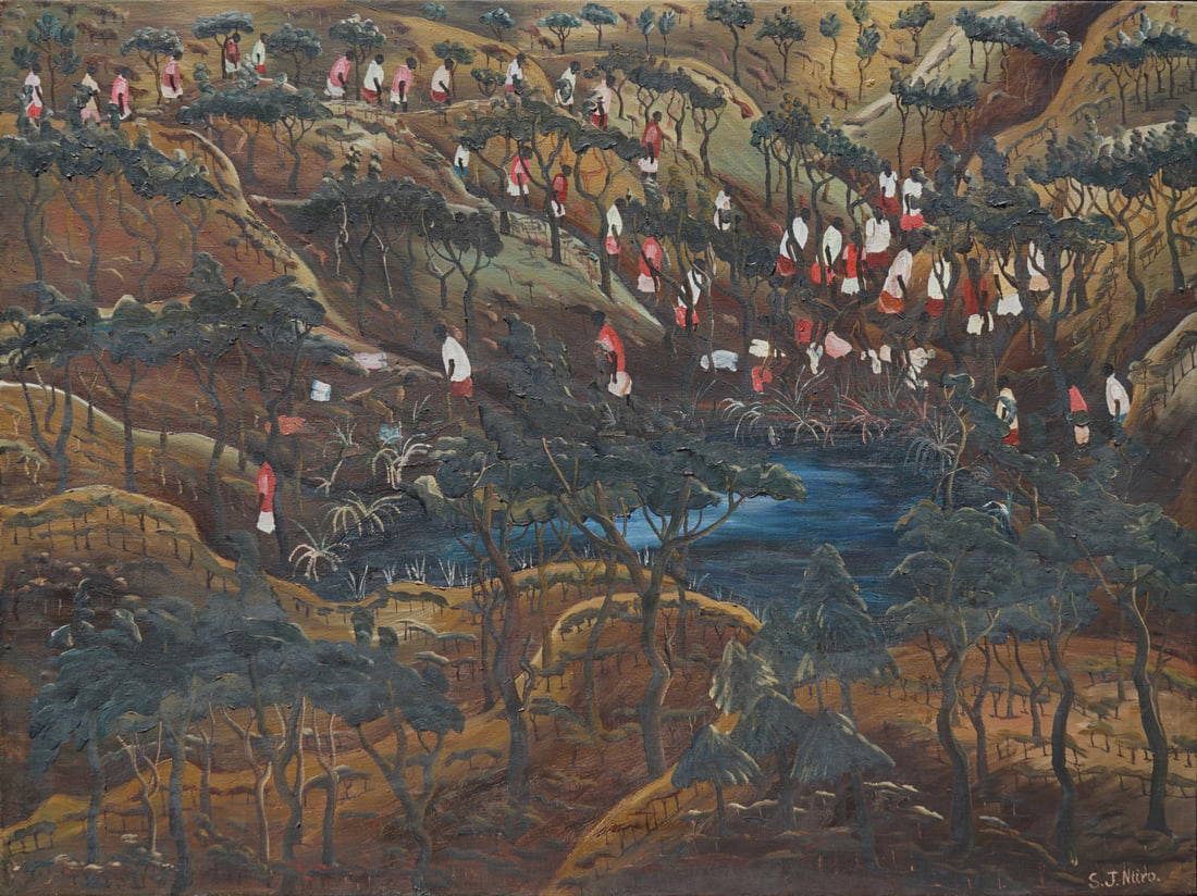 Sam Joseph Ntiro (tanzanian, 1923-1993). Auction