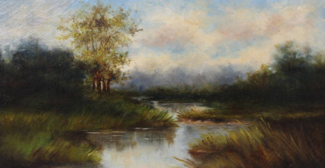 George Innes Signed Oil On Canvas. Auction