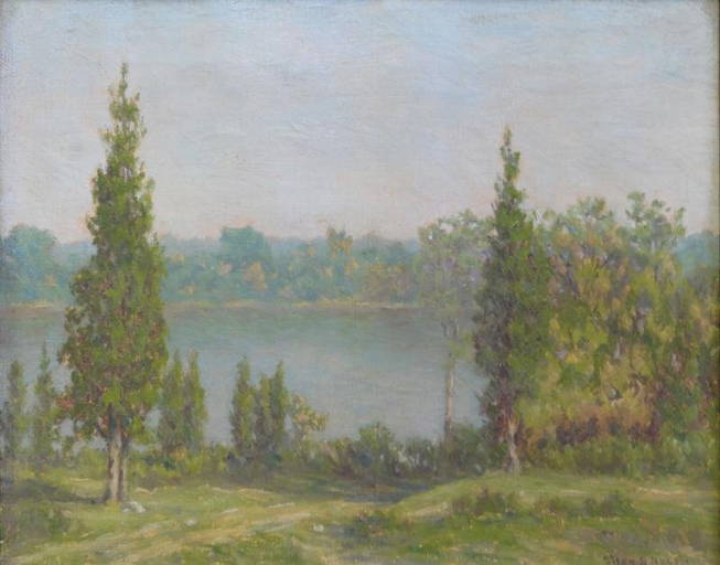 Dustin, Silas. Oil On Canvas Spring Landscape.