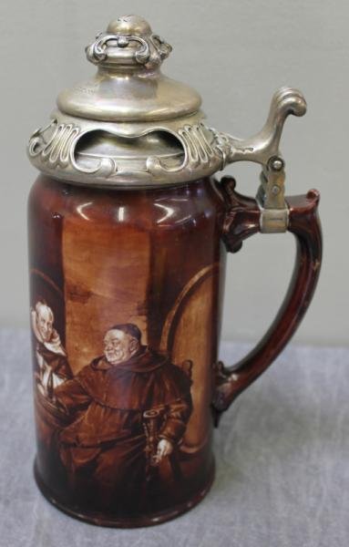 STERLING. Lenox Inscribed Beer Stein.