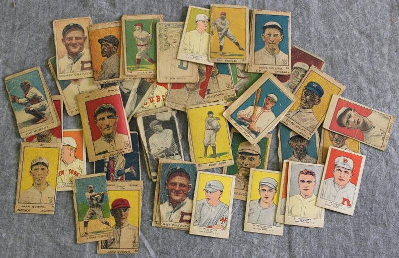 Group Of Early 20th C Baseball Tobacco Cards.