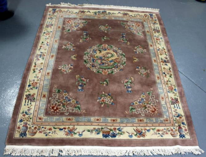 Roomsize Handmade Asian Style Carpet.