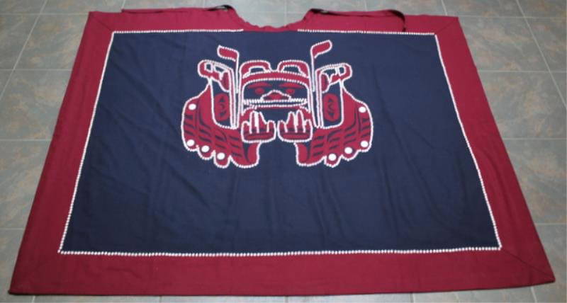 Modern Northwest Coast Button Blanket.