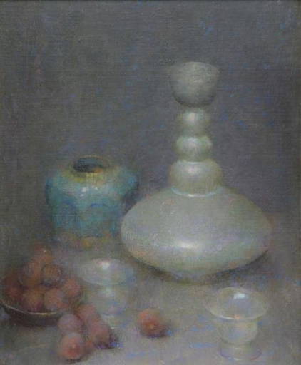 Romanovski, Dimitri. Oil On Canvas "art Glass".