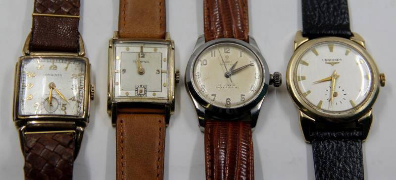 Watches. Men's Vintage Watch Grouping.