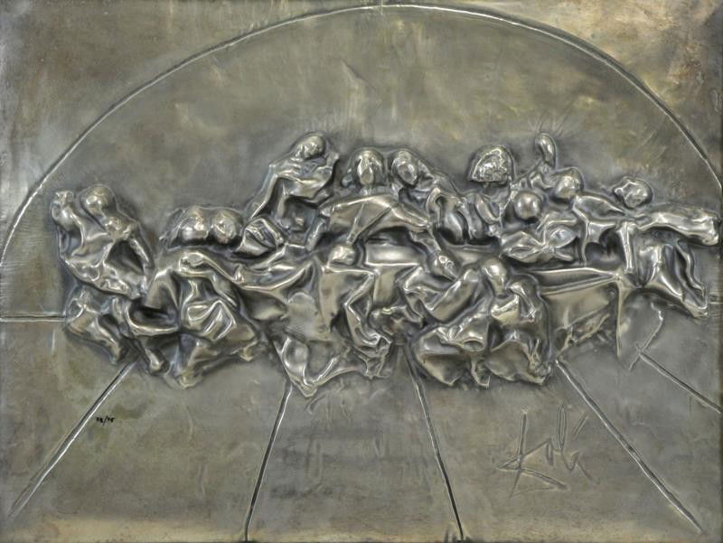 Dali, Salvador. "the Last Supper" Bas Relief