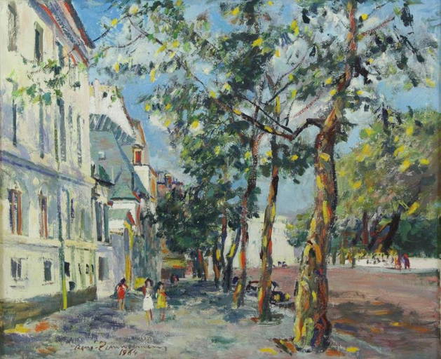 Zimmermann, Rene. Oil On Canvas "quai De