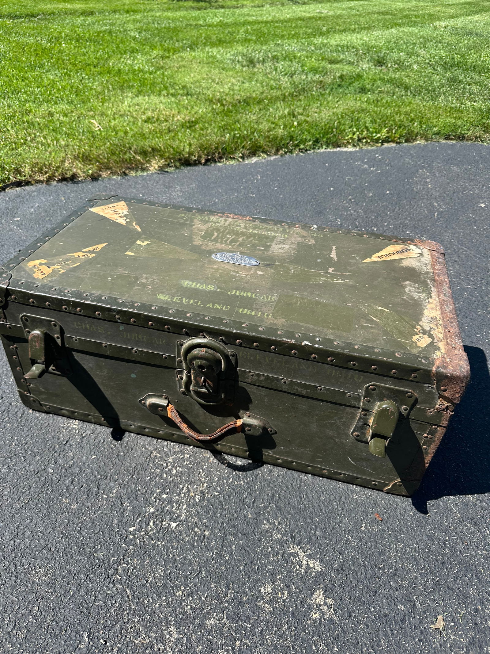 Military Trunk Named Auction