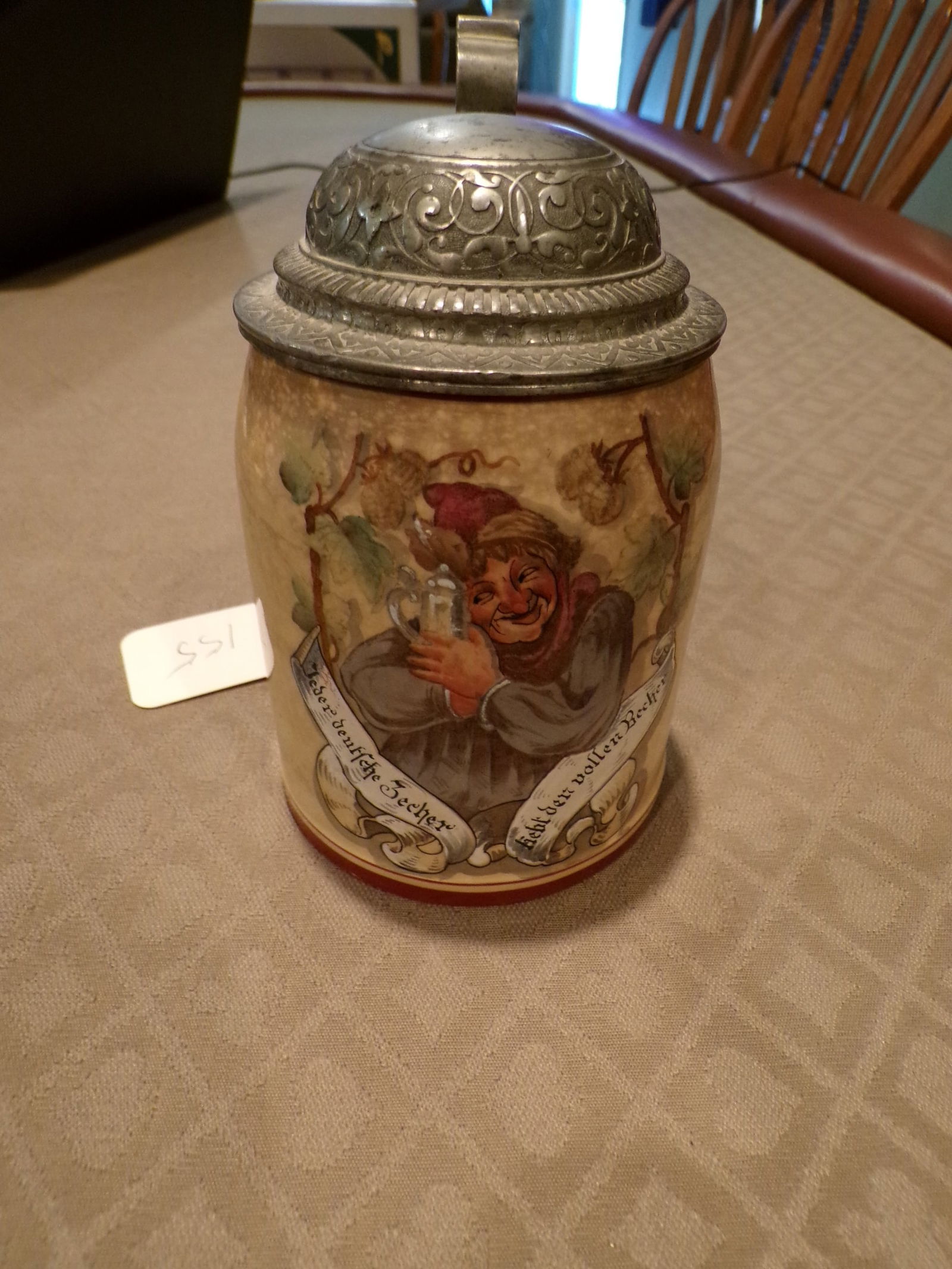 Handpainted Drinking Stein Auction