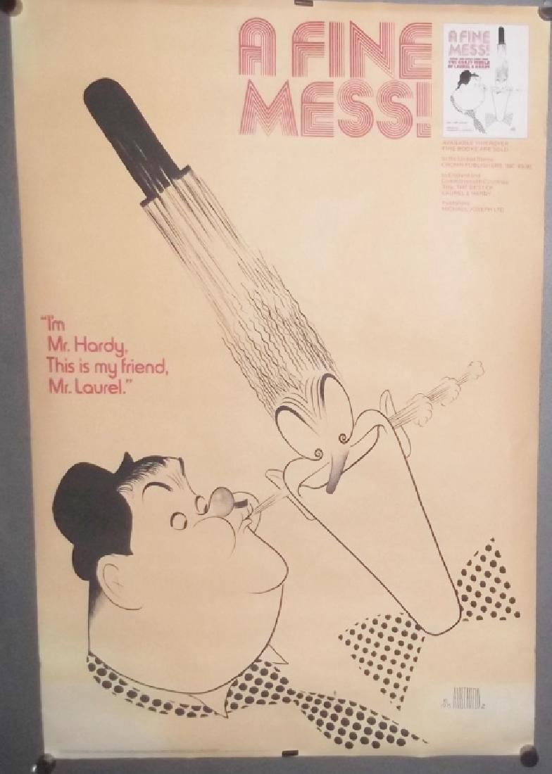 Original 1975 Al Hirschfeld Laurel & Hardy Poster