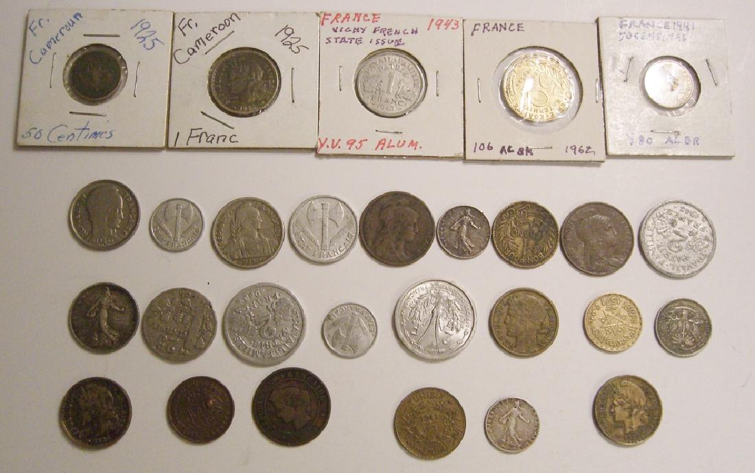 28 France/french Coins