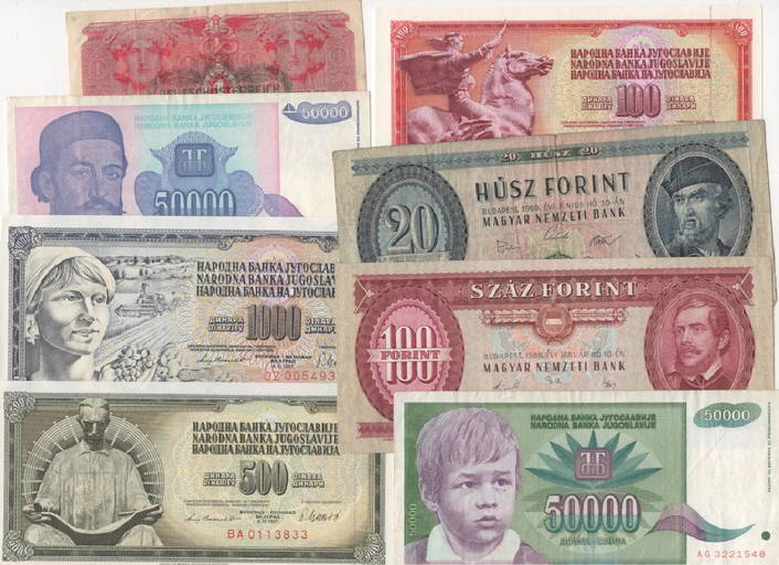 8 Piece Mixed Wold Paper Money Lot