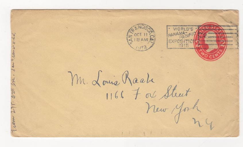 US 1915 2 cents stamped envelope - Sep 23, 2017 | Sterling Auction House in NY