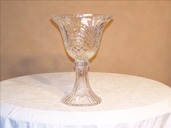 102: Large Imperial crystal vase, approx. 20" h