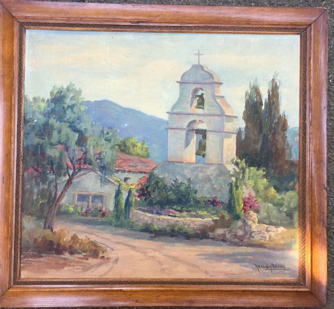 Listed California Artist Nevada Wilson Oil on Canvas