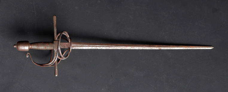 Rare Miniature Swept Hilt Rapier, 16th 17th C. Style