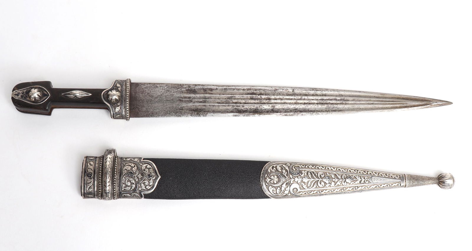 Rare Caucasian Officers Imperial Kindjal Dagger, Circa 1890-1908 Auction