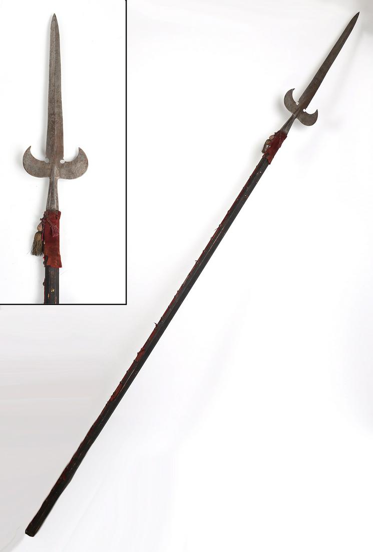 Large Italian Partisan Polearm Circa 1580 1650 Auction