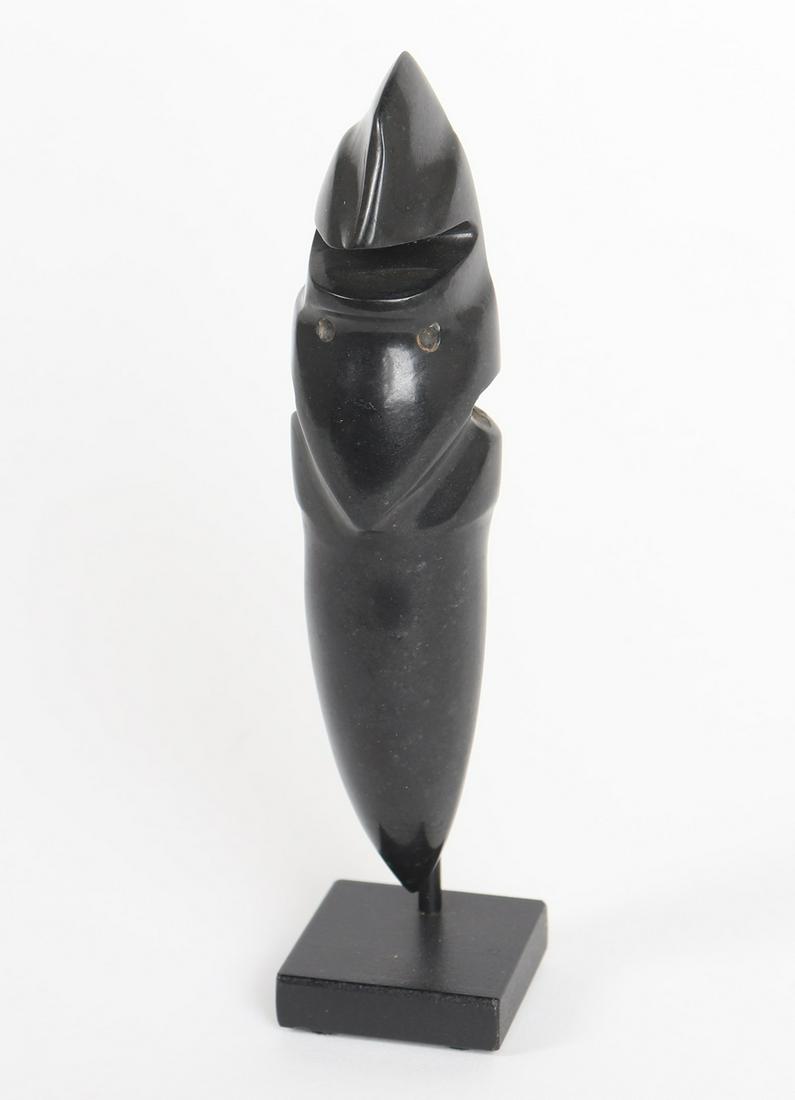 Pre-columbian Polished Obsidian Figure Auction