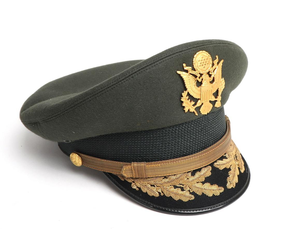 Vintage Us Army General Hat Of 'full Bird Colonel George Pappas' Auction