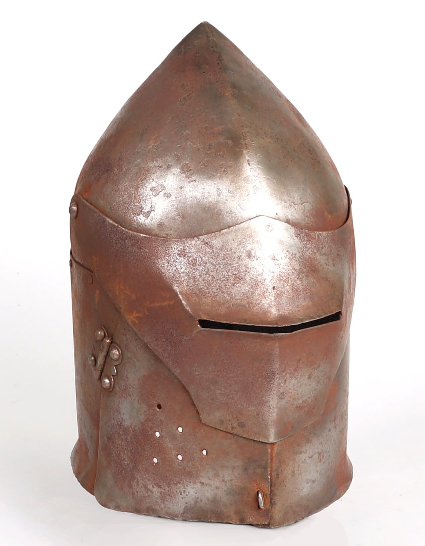 Rare Medieval Visored Bascinet Helm, Venetian 15th C. Style - Aug 22 ...