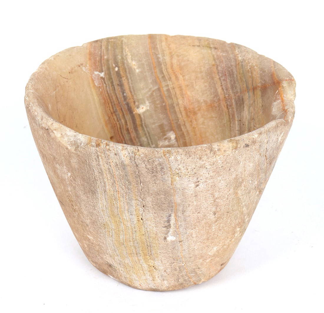 Marbled Bactrian Alabaster Cup Auction