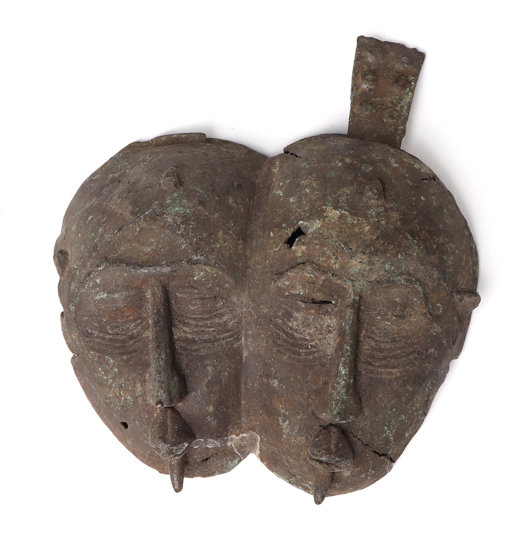 Buy African Bronze Double Headed Mask | Scollard Auctions In Ca