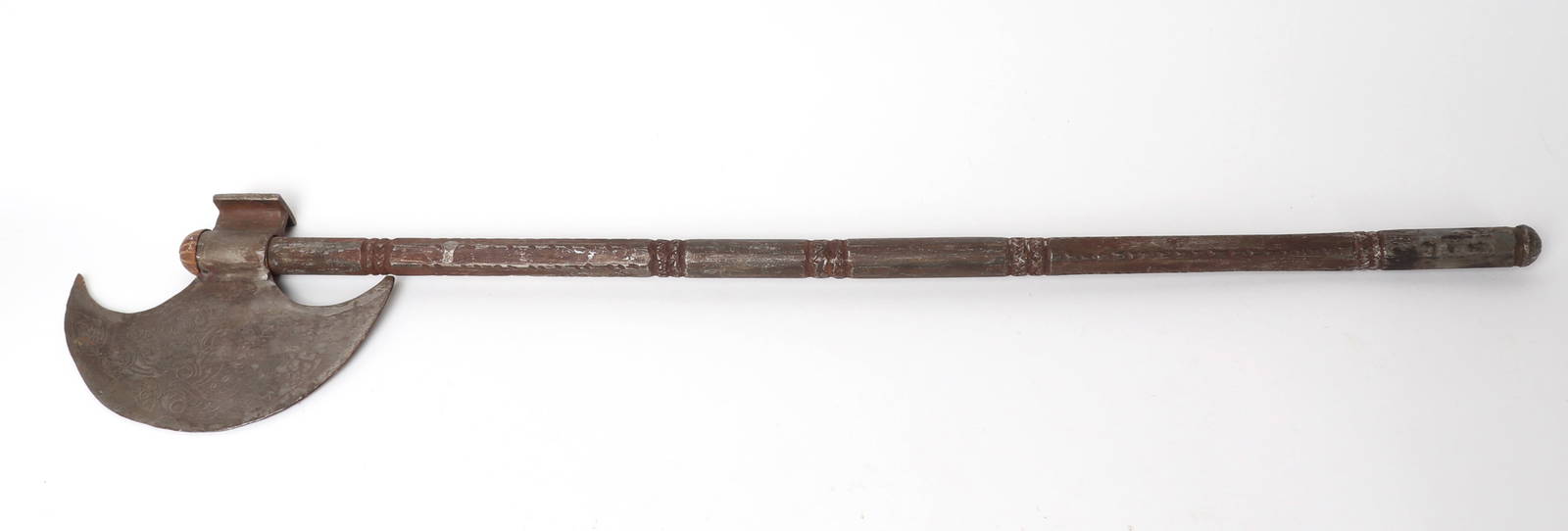 Oversized Engraved Indian Tabar Axe Auction