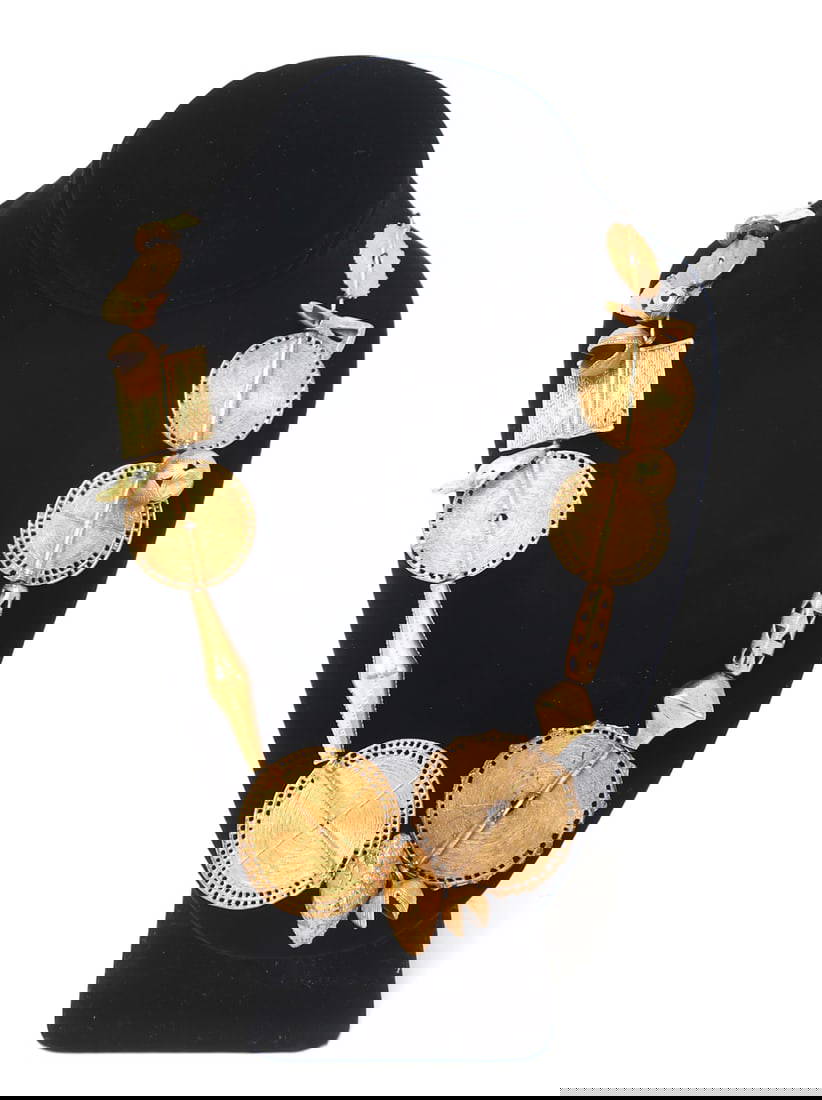 Exceptional Akan Gold " Nana " Ritual Ceremony Necklace, 14k-18k 99g ...