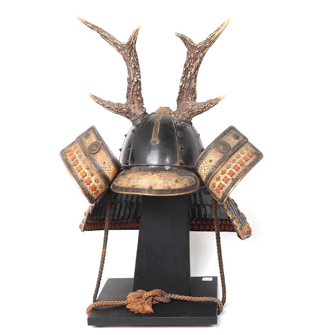 Great Horned Japanese Samurai Helmet